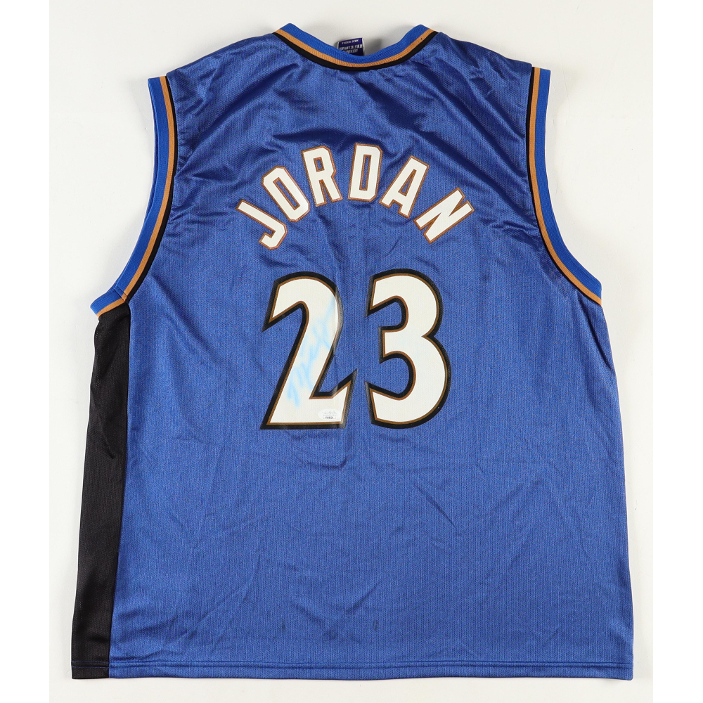 Michael Jordan Signed Wizards Champion Authentic Jersey (JSA LOA ...