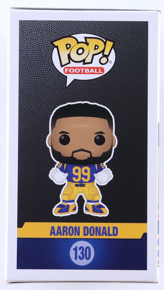 Aaron Donald Signed Rams #130 Funko Pop! Vinyl Figure (Beckett ...