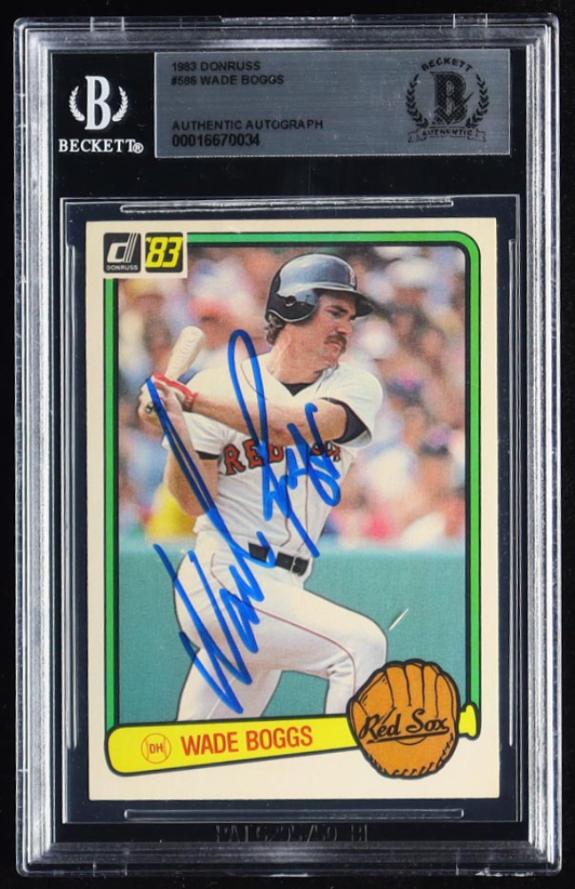 Wade Boggs Signed 1983 Donruss #586 RC (BGS) | Pristine Auction