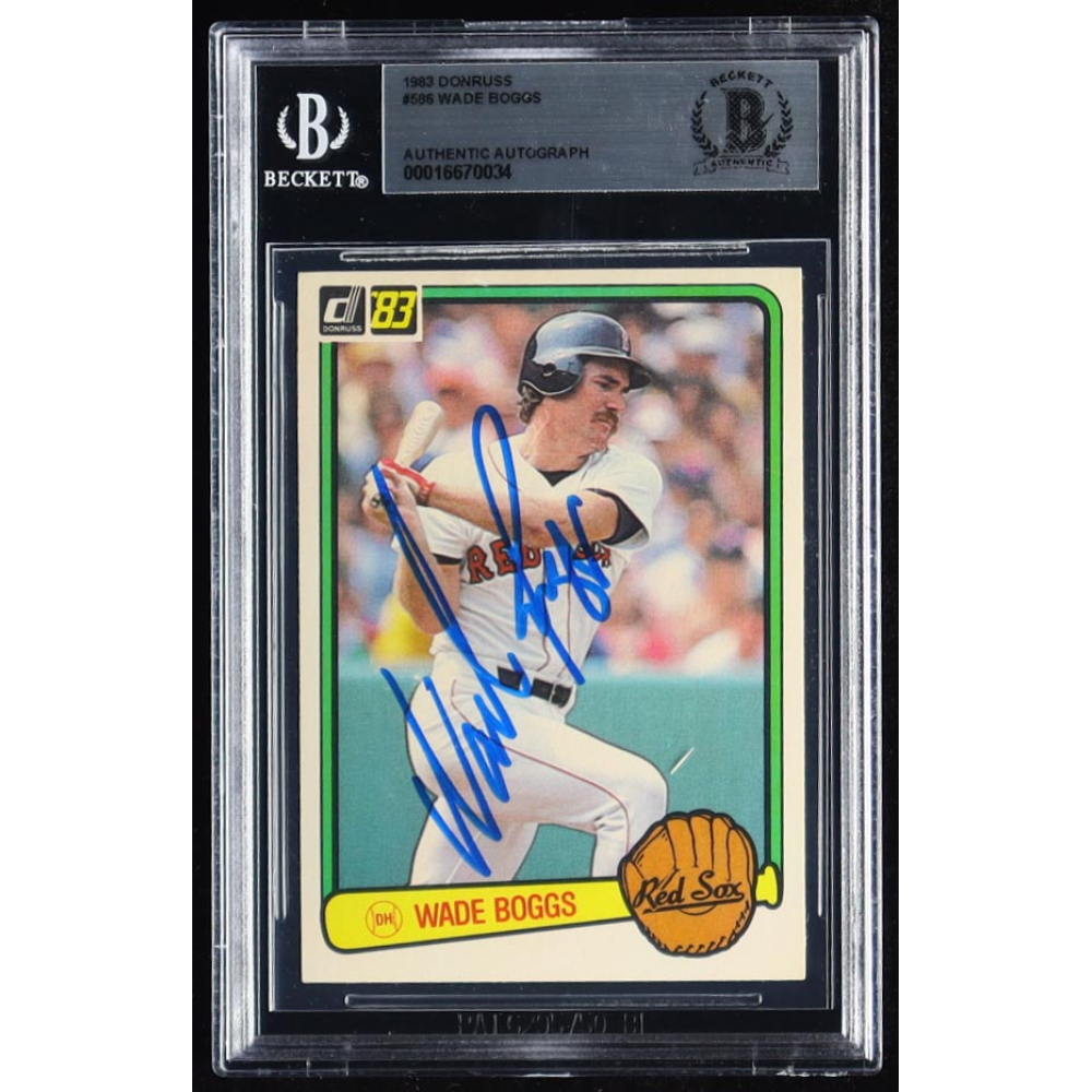 Wade Boggs Signed 1983 Donruss #586 RC (BGS) | Pristine Auction