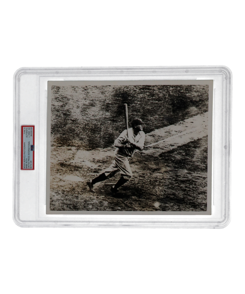 Babe Ruth Vintage (c. 1958-62) 8x10 60th Home Run Photo (PSA Type IV ...