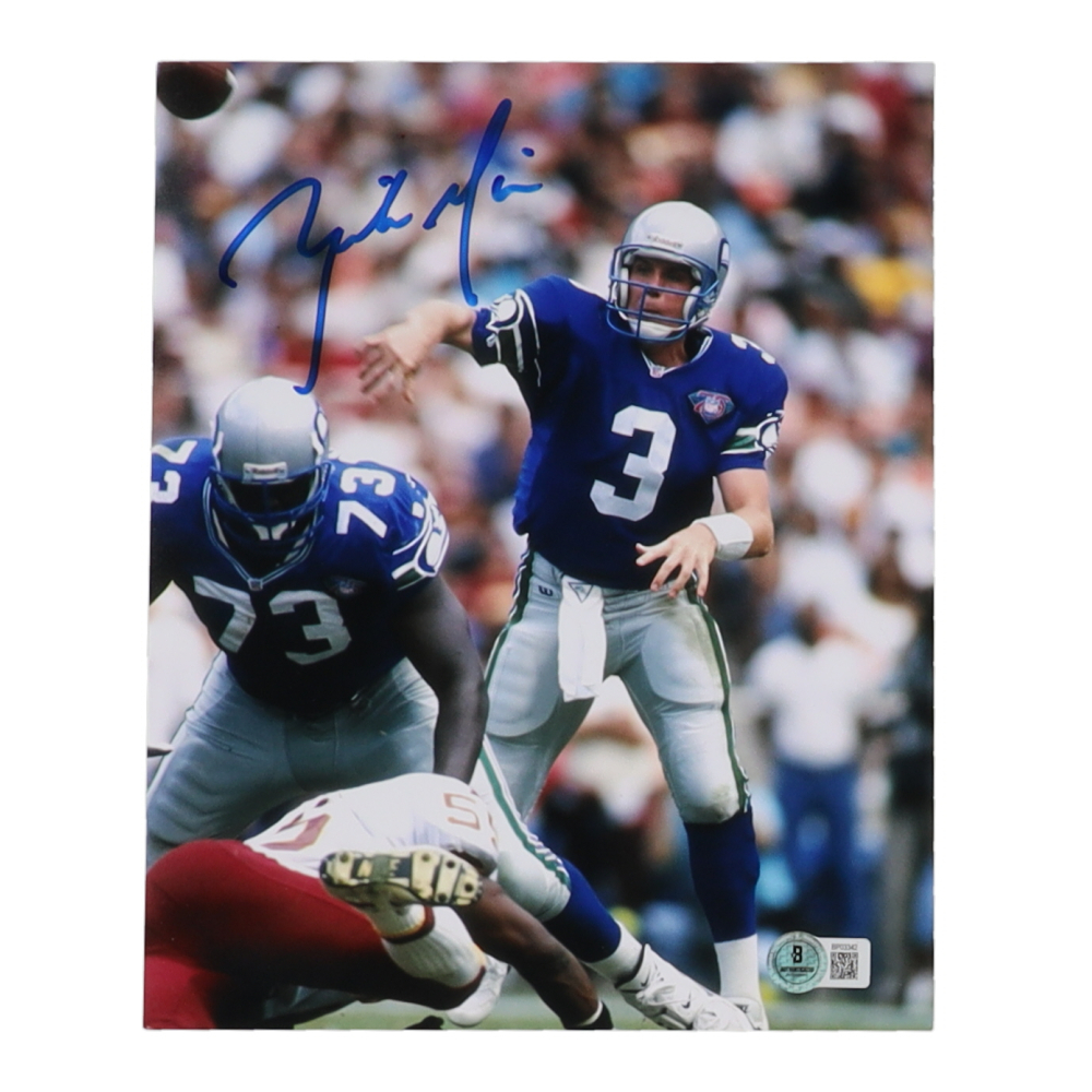 Rick Mirer Signed Seahawks 8x10 Photo (Beckett) | Pristine Auction