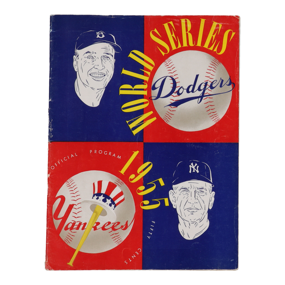 1955 World Series Original Program: Yankees vs. Dodgers | Pristine Auction