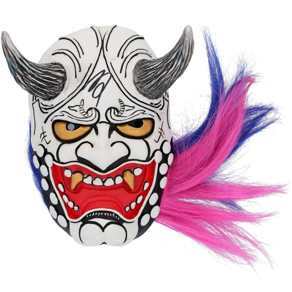 Asuka Signed WWE Horns Deluxe Costume Mask (Fanatics) | Pristine Auction