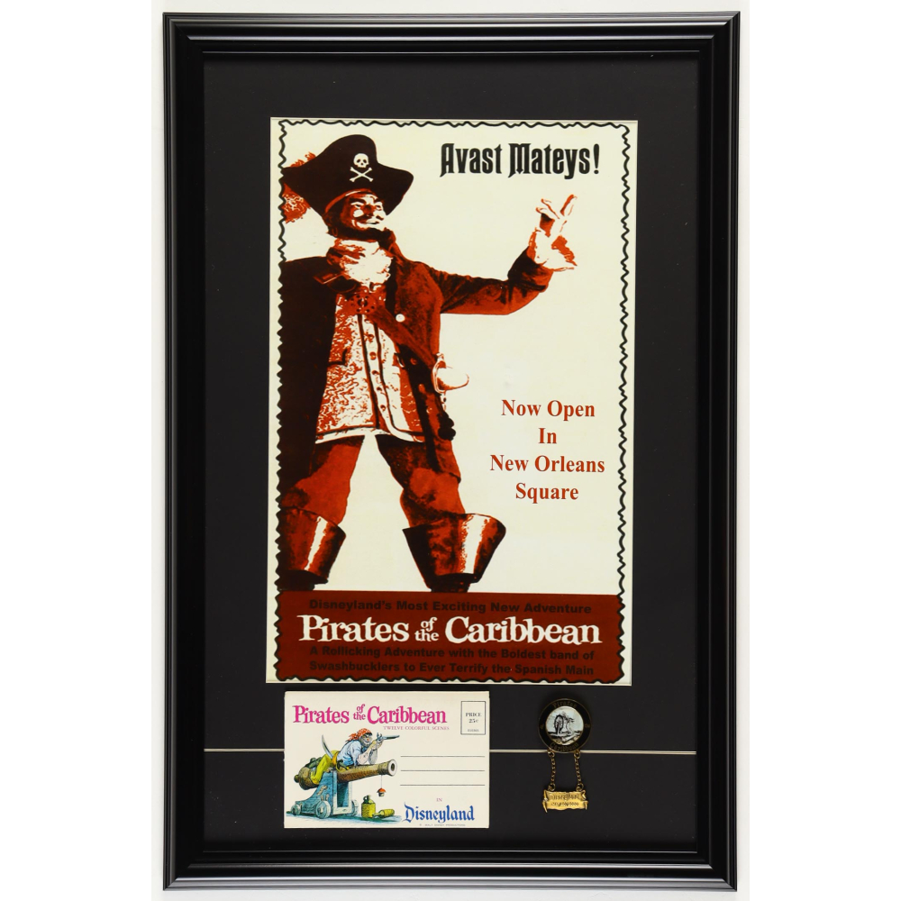 Disneyland "Pirates of the Caribbean" Custom Framed Poster Print ...