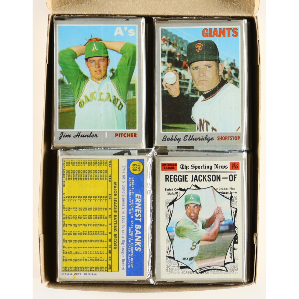1970 Topps Baseball Cello Fun Pack Vending Box with (20) Packs ...