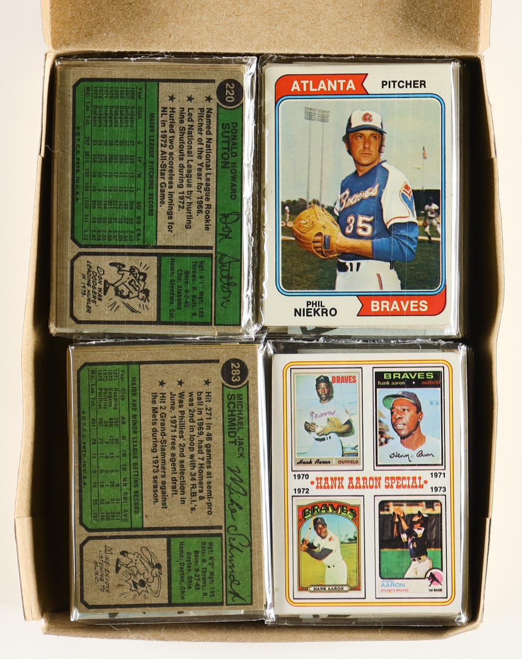 1974 Topps Baseball Cello Fun Pack Vending Box with (20) Packs ...