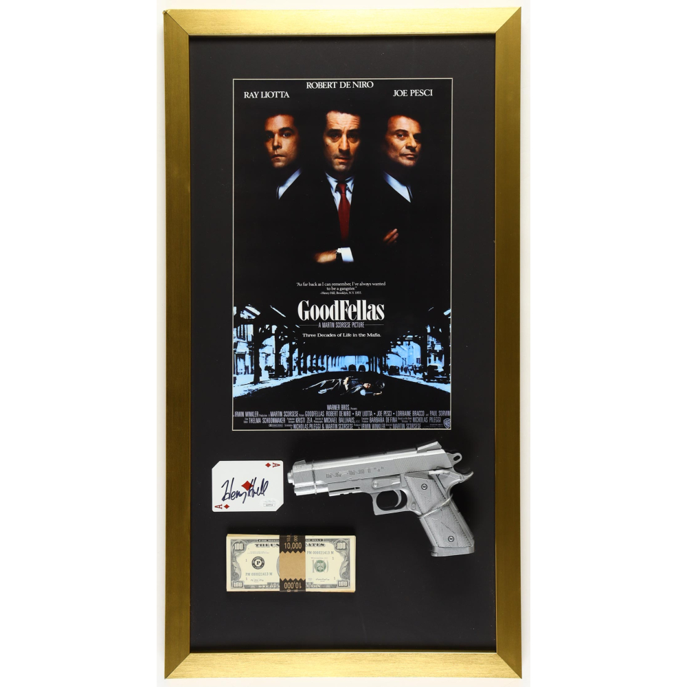 Henry Hill Signed "Goodfellas" Custom Framed Playing Card Display with ...