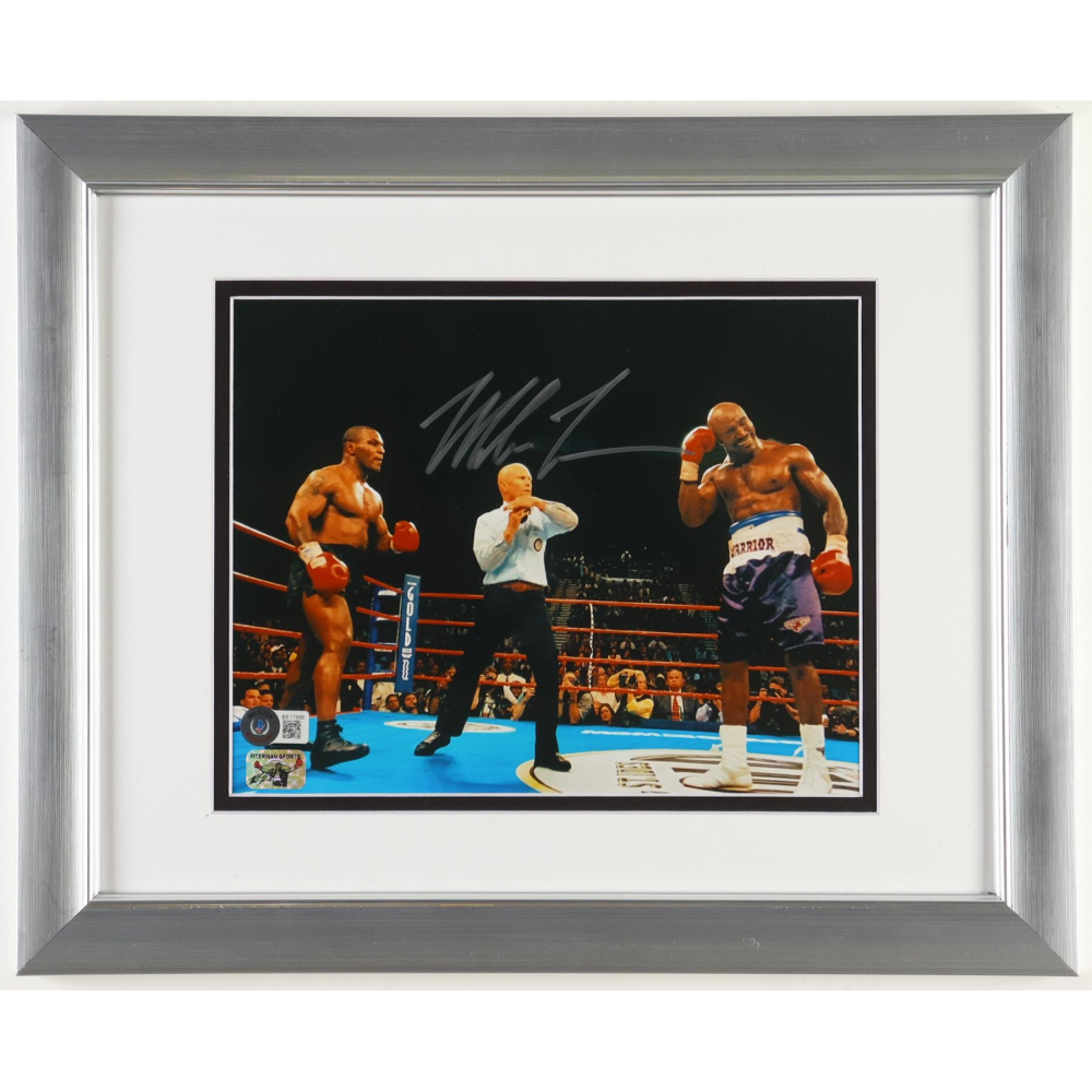 Mike Tyson Signed Custom Framed Photo Display (Tyson & Beckett ...