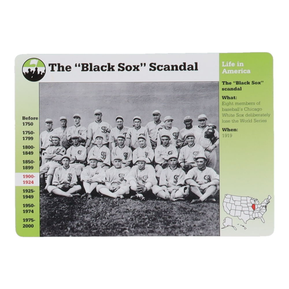 The Black Sox Scandal 1994-01 Grolier Story of America #54-10 Flash ...