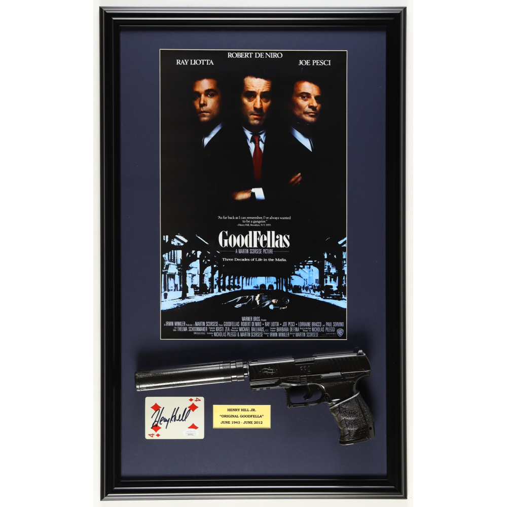 Henry Hill Signed "Goodfellas" Custom Framed Playing Card Display with ...