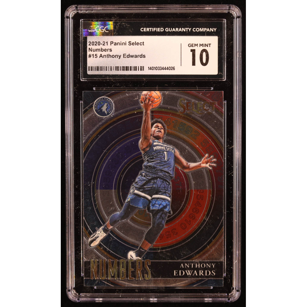 Anthony Edwards 2020-21 Select Numbers #15 RC (CGC 10) | Pristine Auction