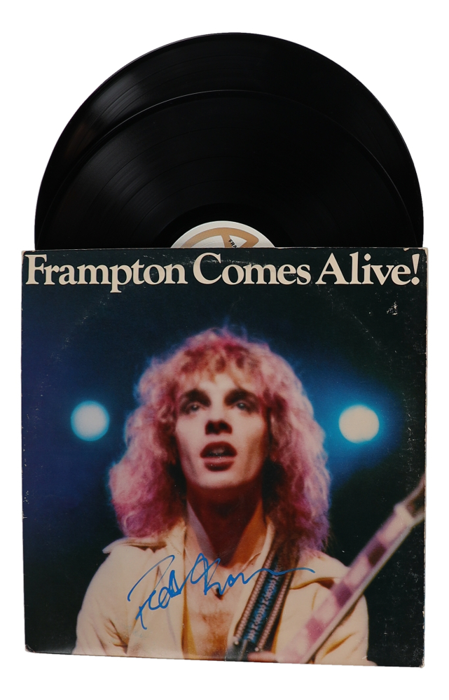 Peter Frampton Signed "Frampton Comes Alive" Vinyl Record Album Cover ...