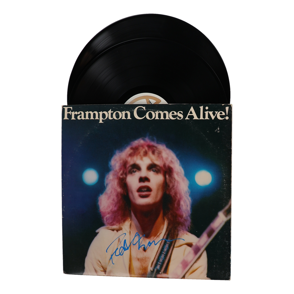 Peter Frampton Signed "Frampton Comes Alive" Vinyl Record Album Cover ...