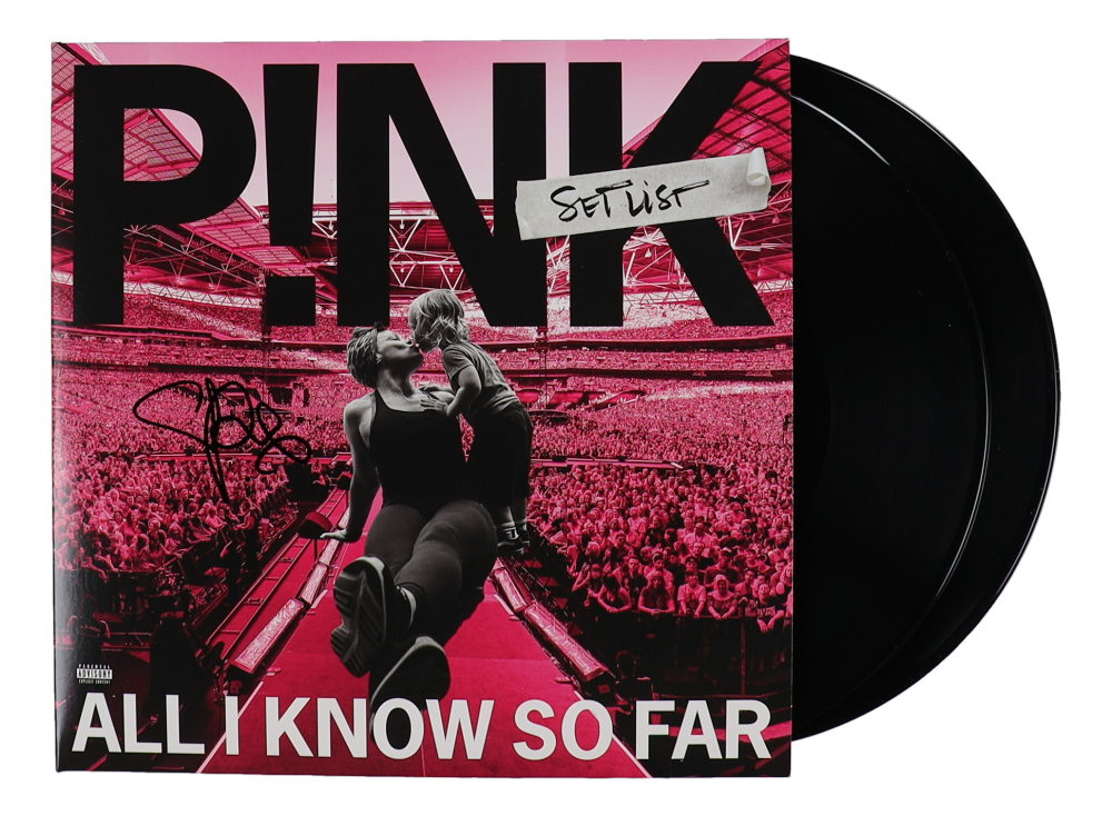 Pink Signed "All I Know So Far" Vinyl Record Album (ACOA) | Pristine ...