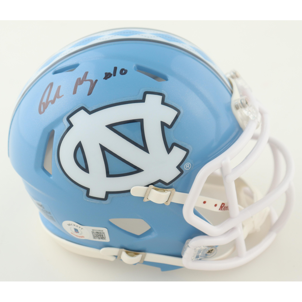 Drake Maye Signed North Carolina Tar Heels Speed Mini Helmet (Beckett ...
