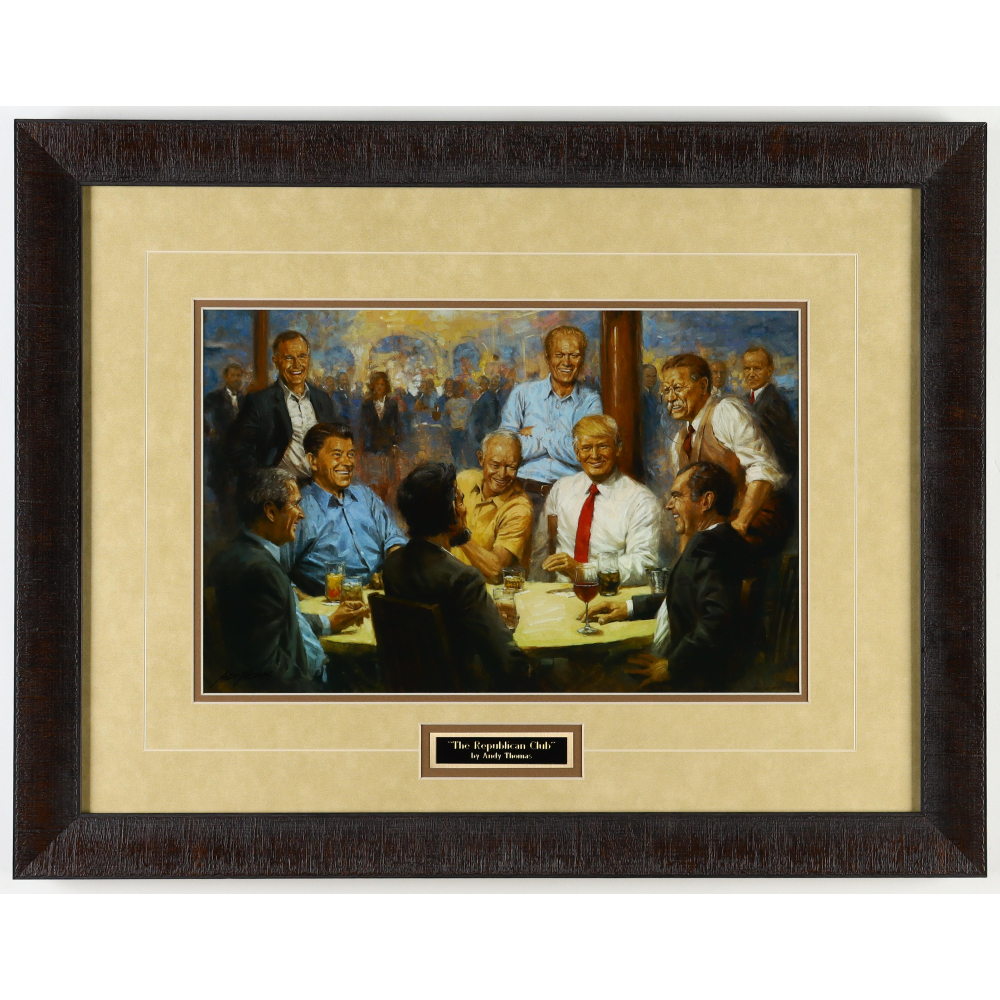 "The Republican Club" Custom Framed Art Print Display By Andy Thomas ...