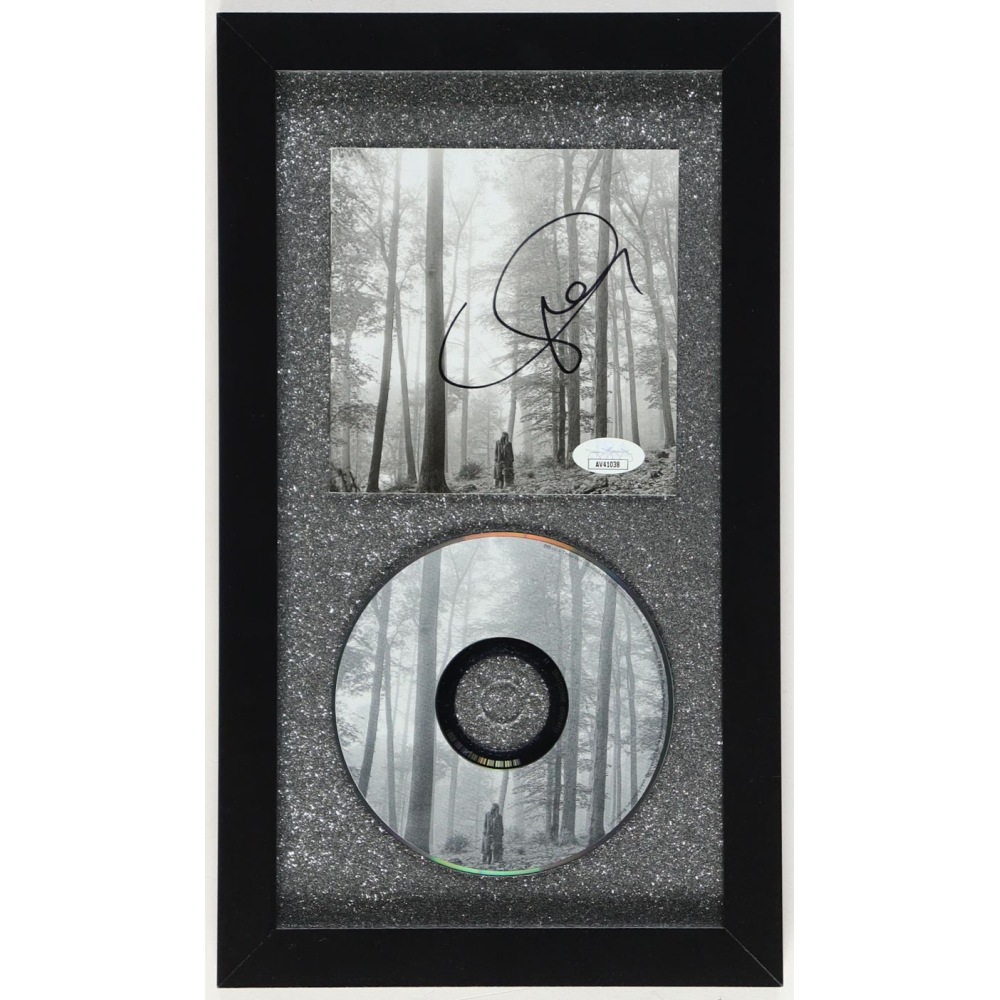 Taylor Swift Signed Custom Framed "Folklore" CD Album Insert Display ...