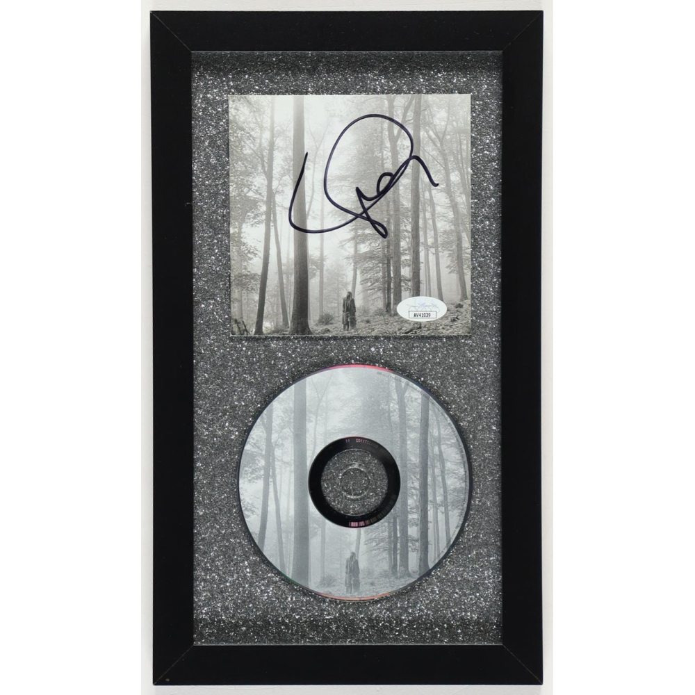 Taylor Swift Signed Custom Framed "Folklore" CD Album Insert Display ...