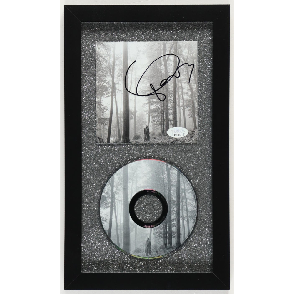 Taylor Swift Signed Custom Framed "Folklore" CD Album Insert Display ...