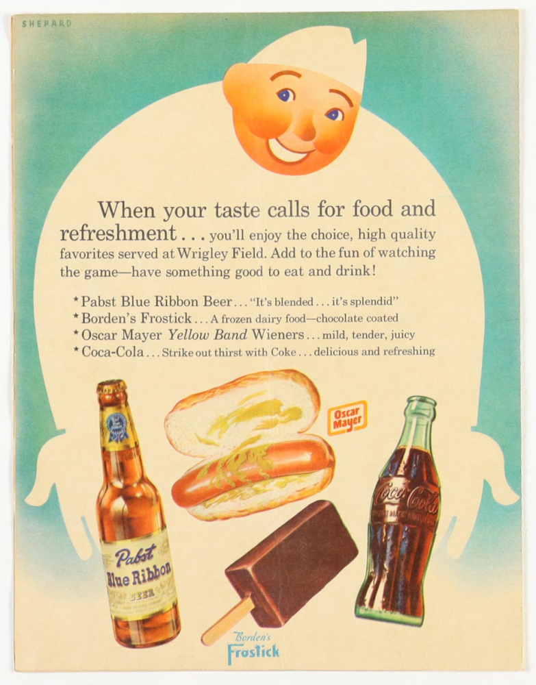 1948 Cubs Wrigley Field Official Program Scorecard: Cubs vs Phillies ...