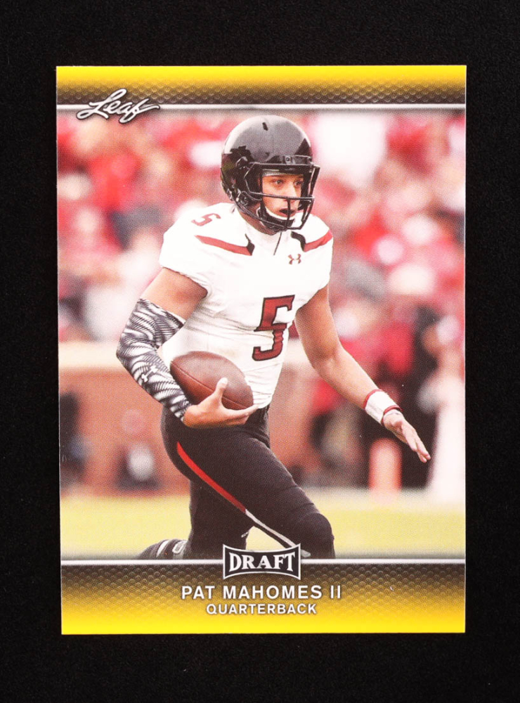 Patrick Mahomes II 2017 Leaf Draft Gold #56 RC | Pristine Auction