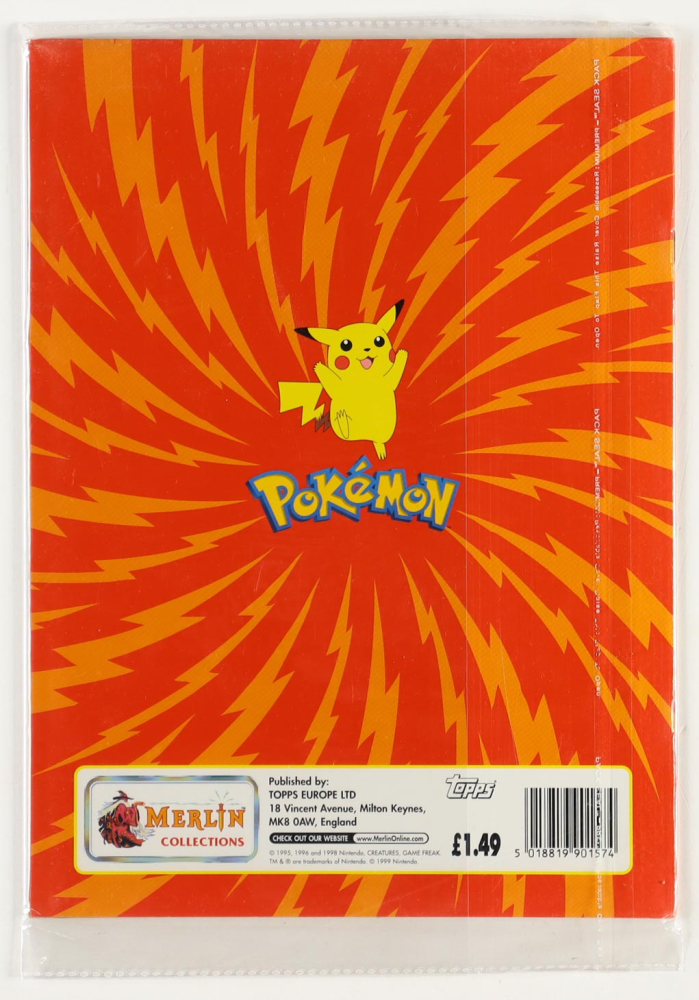 1999 Merlin Collections UK Pokemon Stickers Album | Pristine Auction