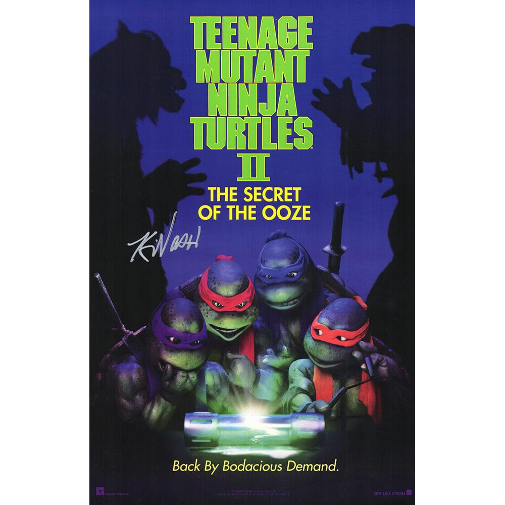 Kevin Nash Signed "Teenage Mutant Ninja Turtles II: The Secret of the ...