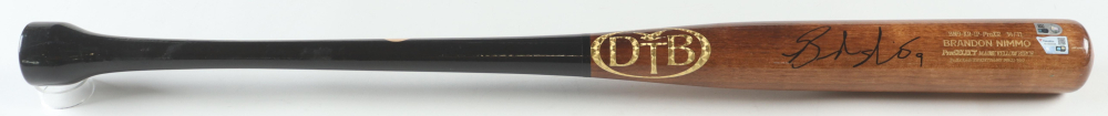 Brandon Nimmo Signed DTB Baseball Bat (Fanatics & MLB) | Pristine Auction