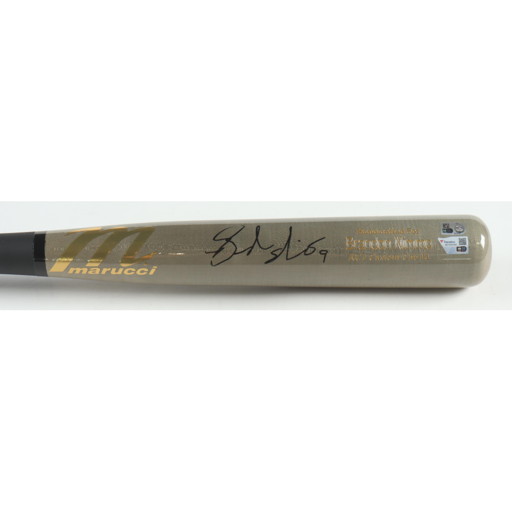 Brandon Nimmo Signed Marucci Player Model Baseball Bat (Fanatics & MLB ...