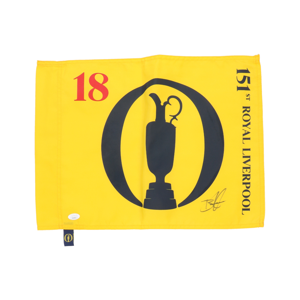 Brian Harman Signed 2023 British Open Pin Flag (JSA) | Pristine Auction
