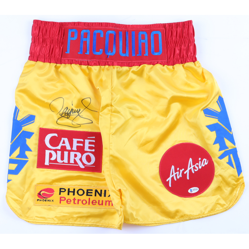 Manny Pacquiao Signed Boxing Trunks (Beckett) | Pristine Auction