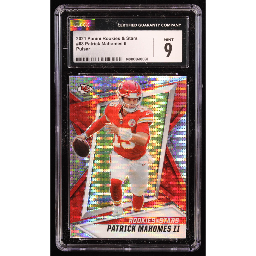Patrick Mahomes II 2021 Rookies and Stars Pulsar Prizm #68 (CGC 9 ...