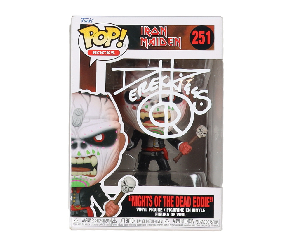 Derek Riggs Signed Iron Maiden #251 "Nights of the Dead Eddie" Funko ...