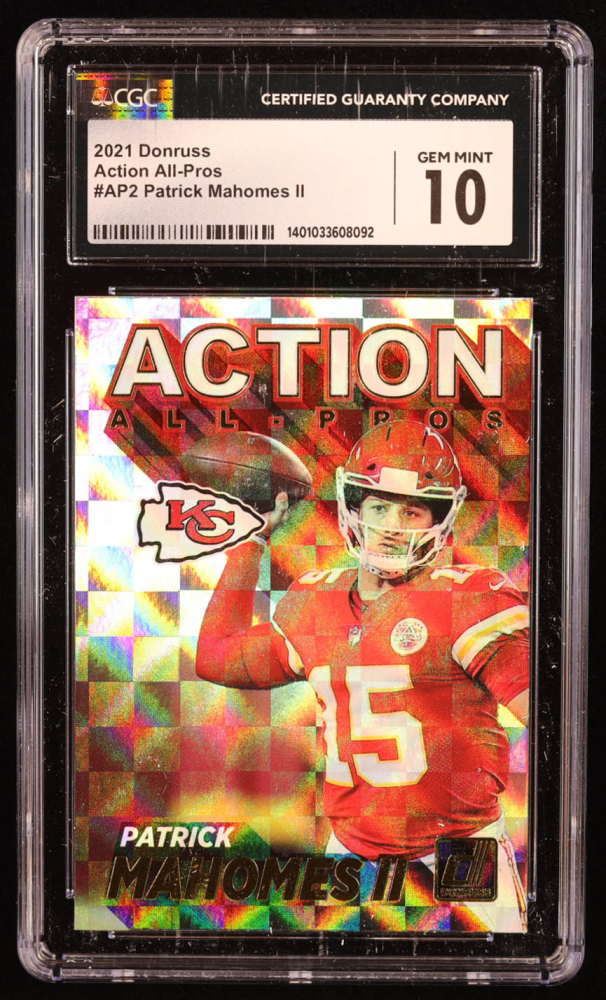 Patrick Mahomes II 2021 Donruss Action All Pros #2 (CGC 10) | Pristine ...