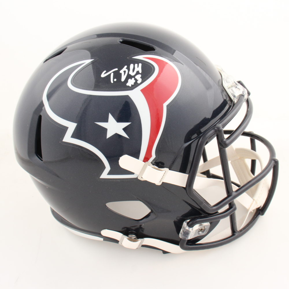 Tank Dell Signed Texans Full-Size Speed Helmet (Beckett) | Pristine Auction