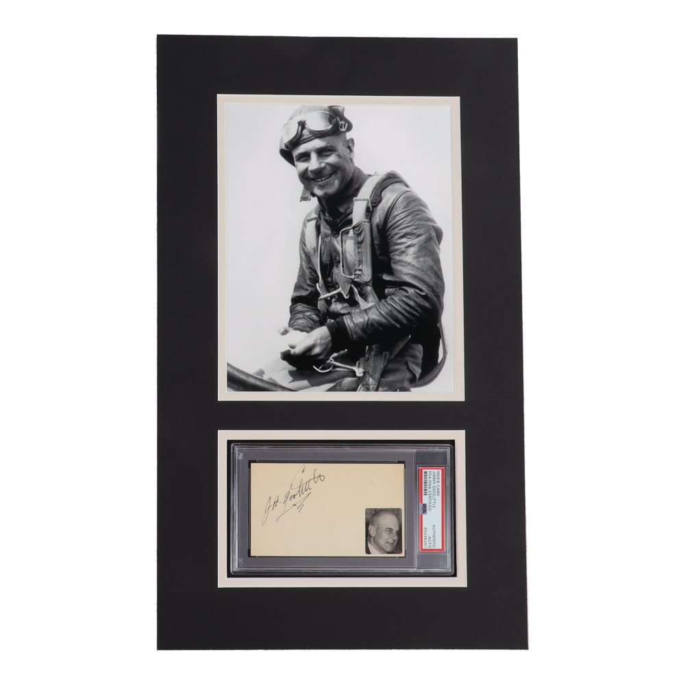 Jimmy Doolittle Signed Custom Matted Index Card (PSA) | Pristine Auction