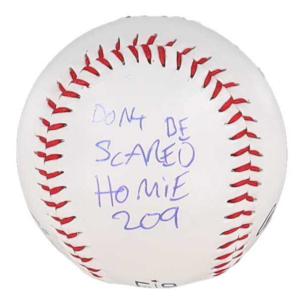 Nick Diaz Signed OL Baseball Inscribed "Don't Be Scared Homie" & "209 ...