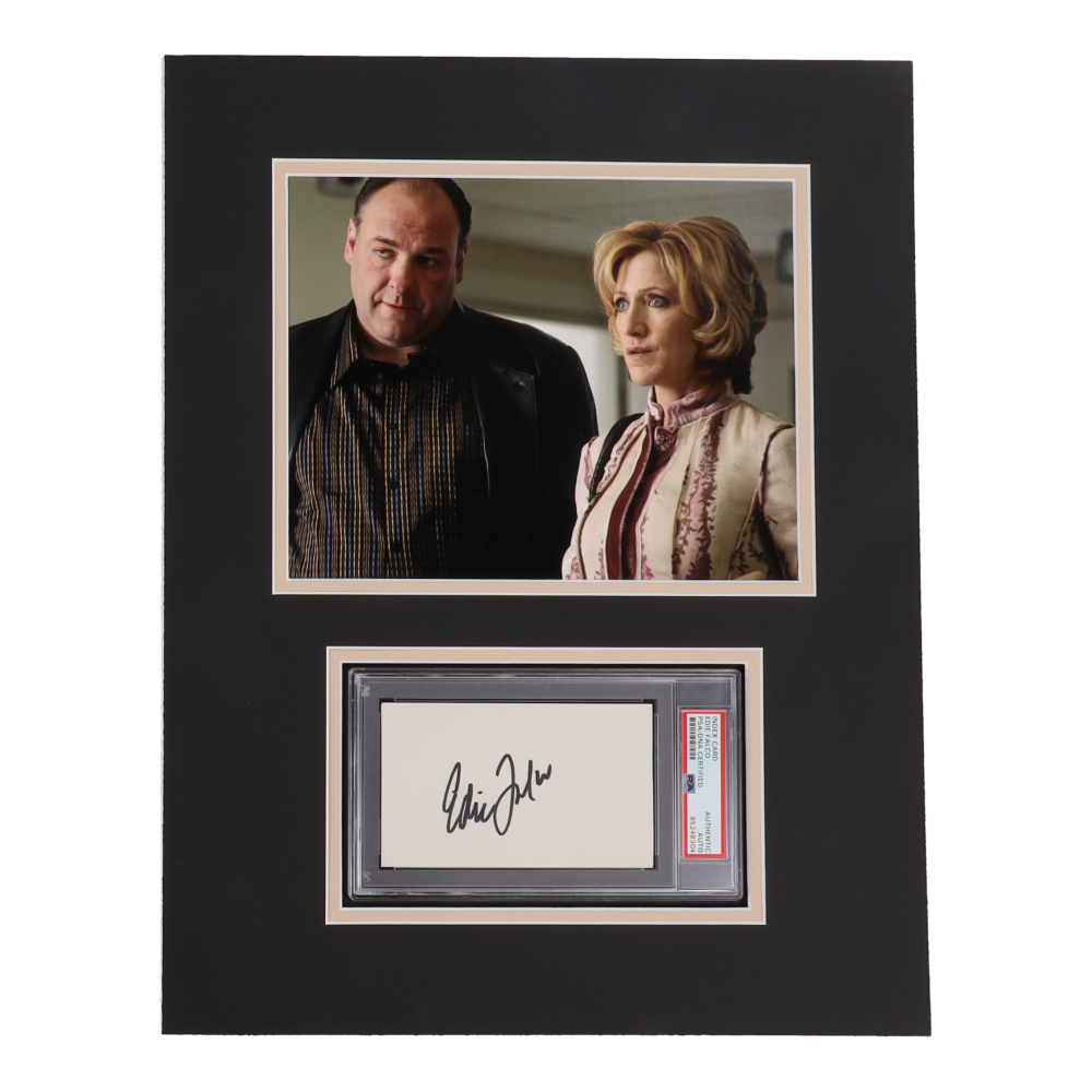 Edie Falco Signed "The Sopranos" Signed Custom Matted Index Card (PSA ...