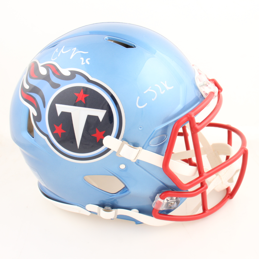 Chris Johnson Signed Titans Full-Size Authentic On-Field Flash ...
