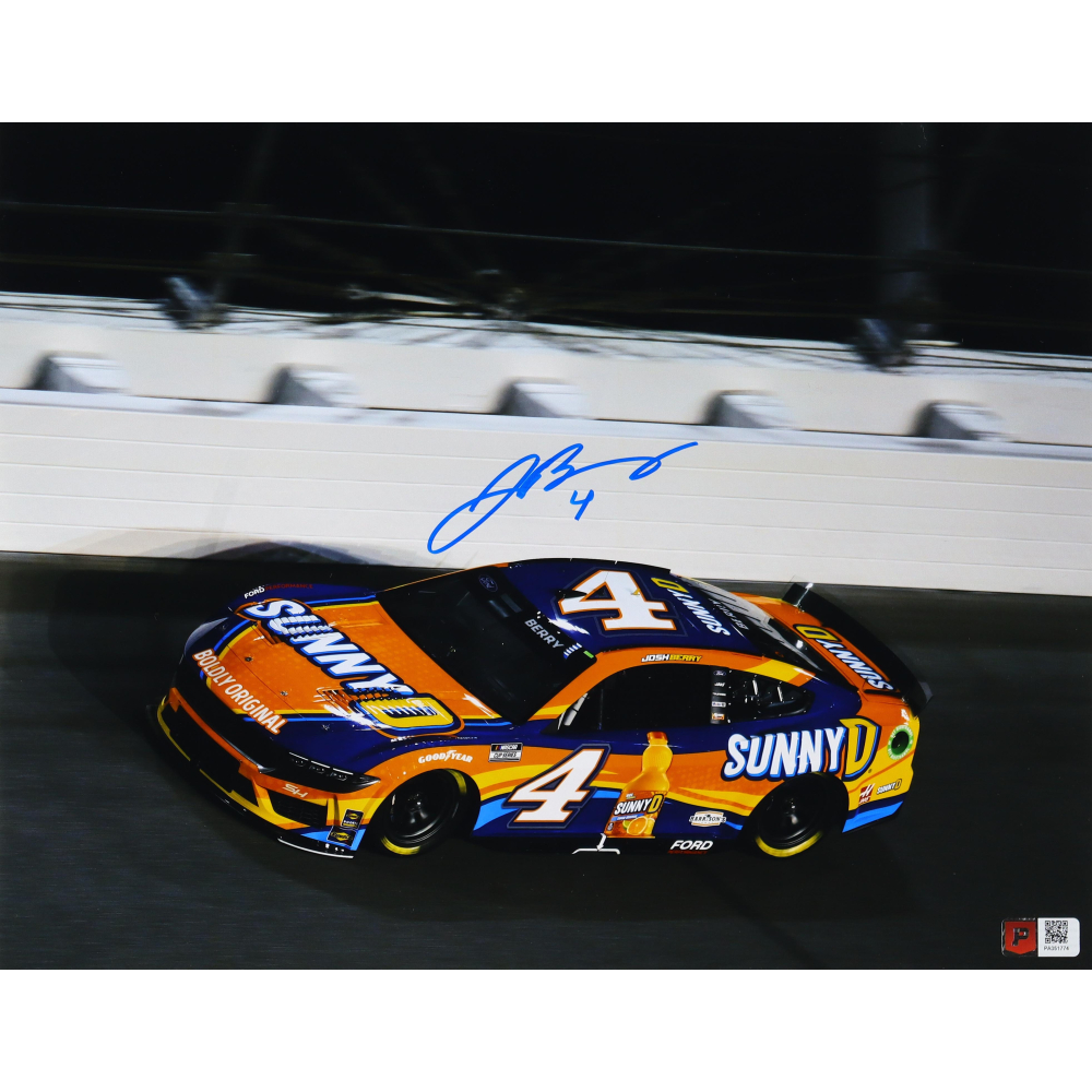 Josh Berry Signed NASCAR Cup Series Rookie Season 11x14 Photo (PA ...
