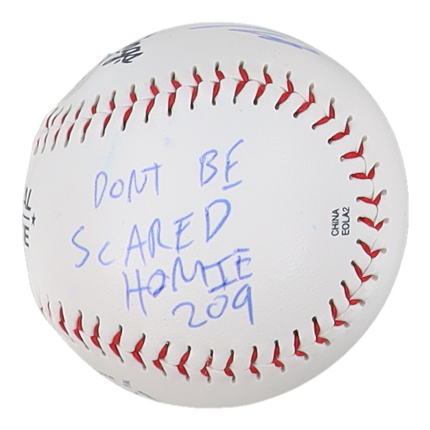 Nick Diaz Signed OL Baseball Inscribed "Don't Be Scared Homie" & "209 ...