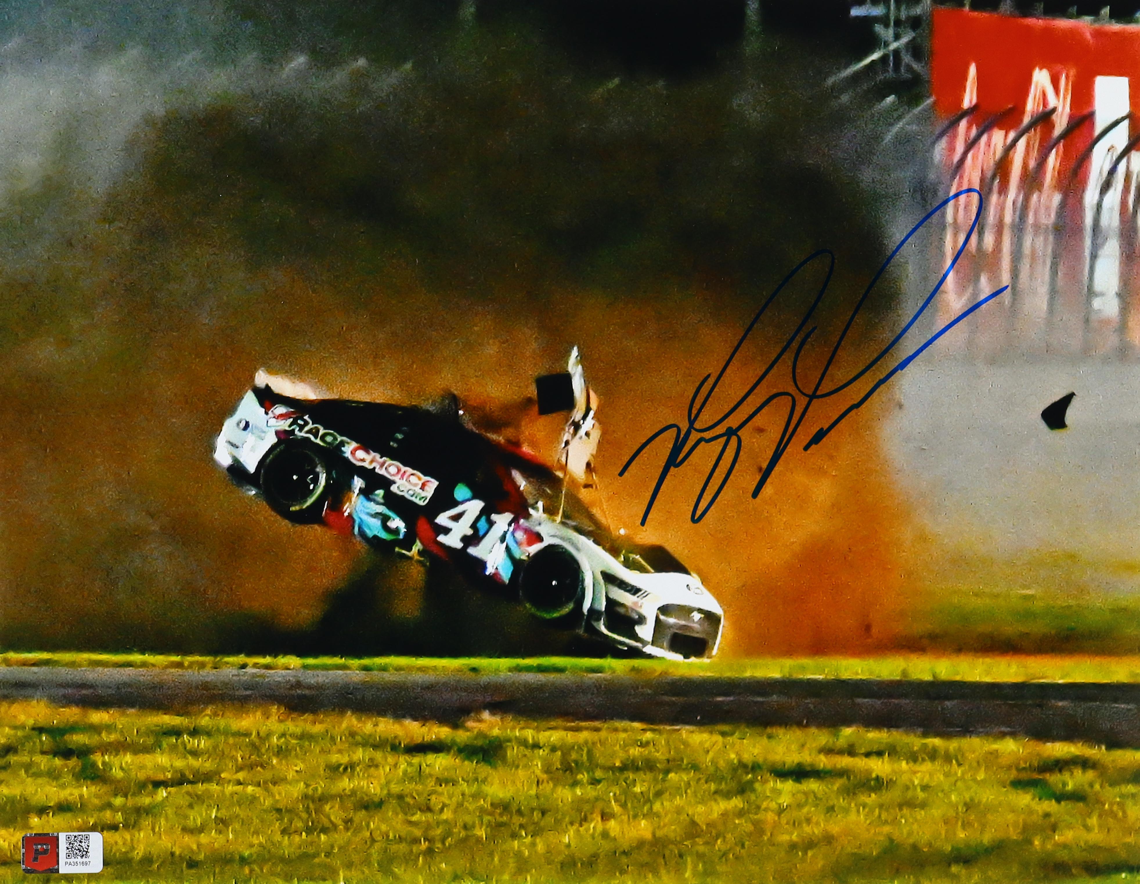 Ryan Preece 2023 Daytona Wreck Signed 11x14 Photo (PA) | Pristine Auction