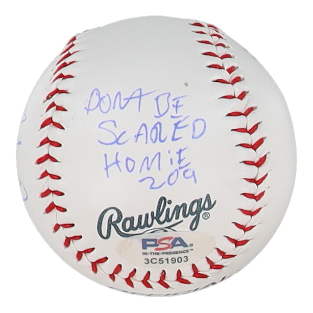 Nick Diaz Signed OL Baseball Inscribed "Don't Be Scared Homie" & "209 ...
