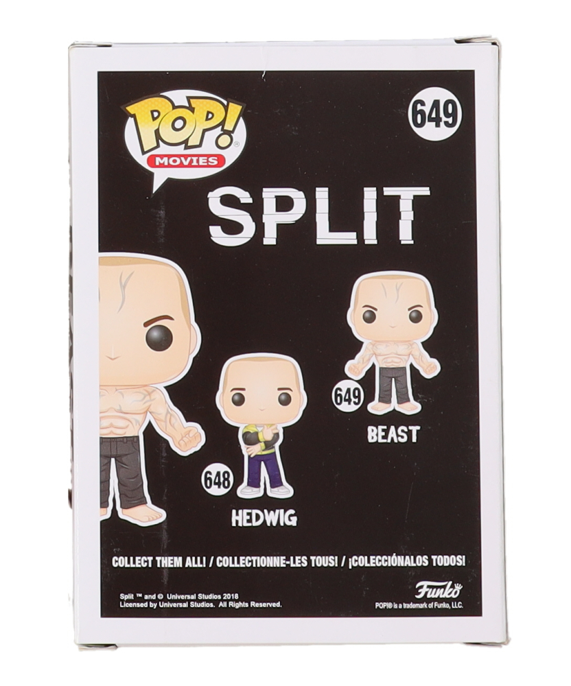 James McAvoy Signed "Split" #649 Beast Funko Pop! Vinyl Figure (Beckett ...