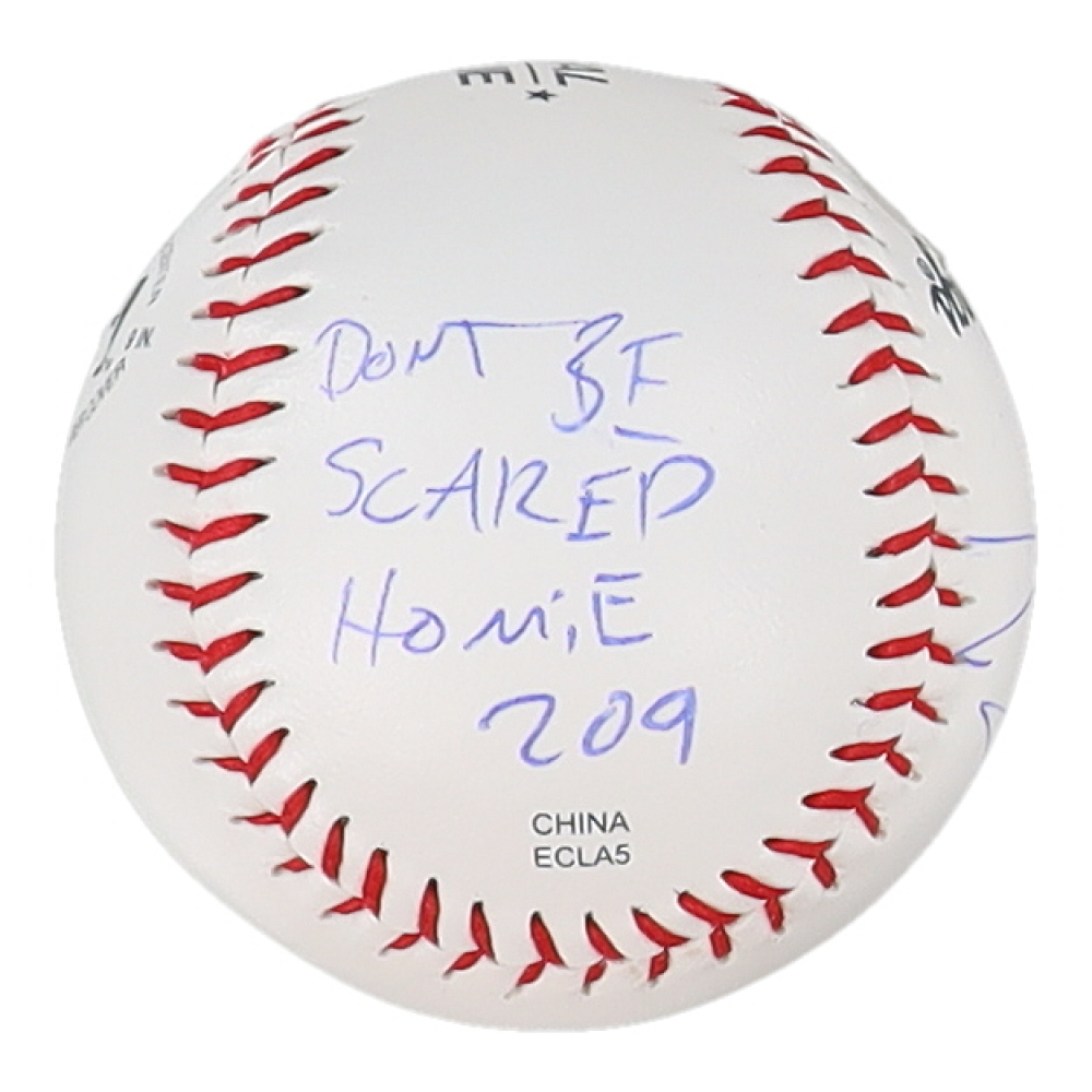 Nick Diaz Signed OL Baseball Inscribed "Don't Be Scared Homie" & "209 ...