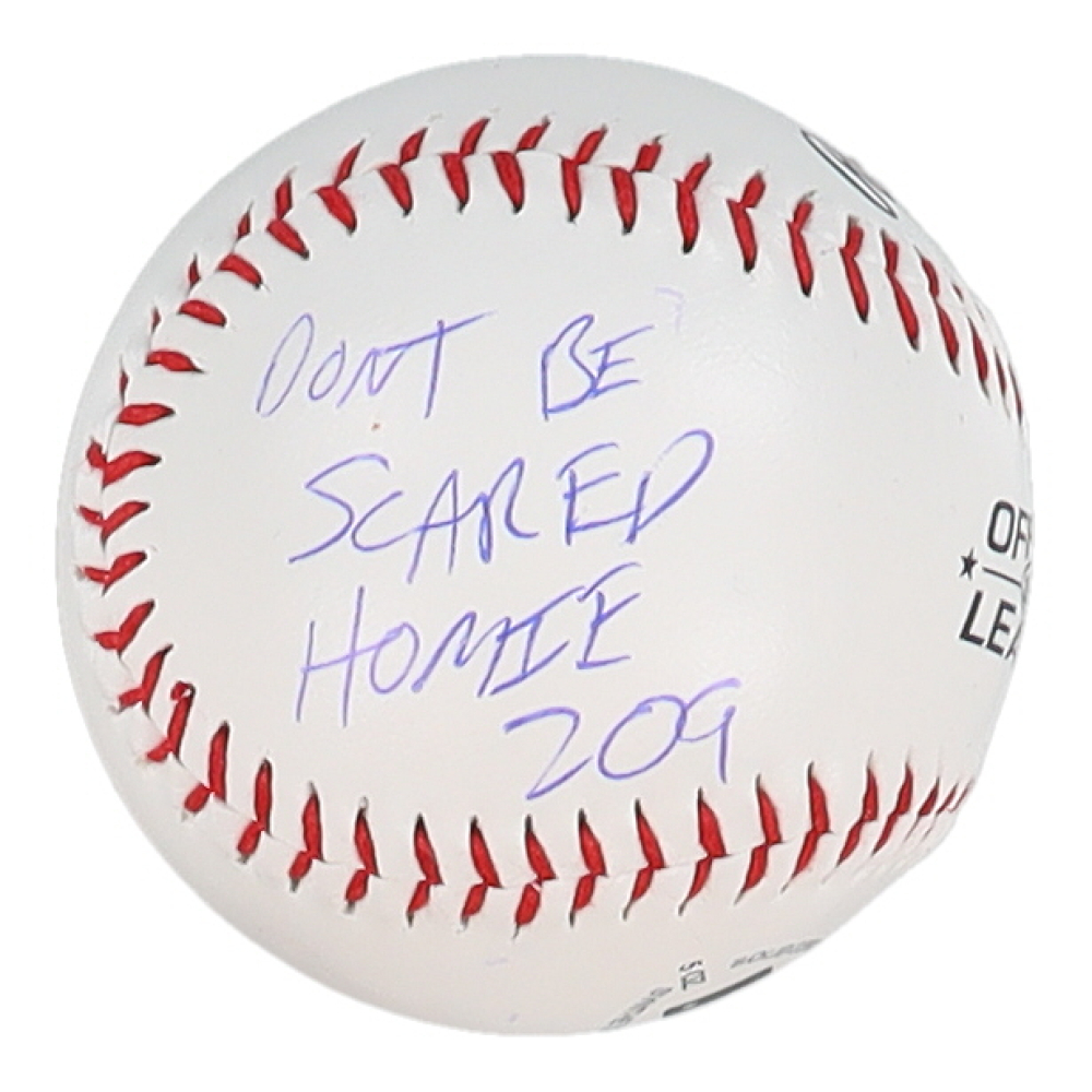 Nick Diaz Signed OL Baseball Inscribed "Don't Be Scared Homie" & "209 ...
