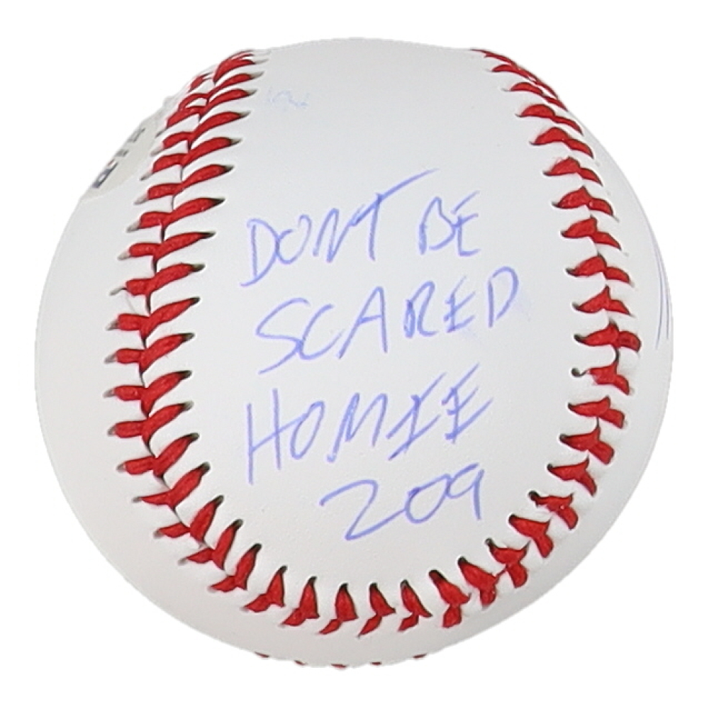 Nick Diaz Signed Baseball Inscribed "Don't Be Scared Homie" & "209 ...