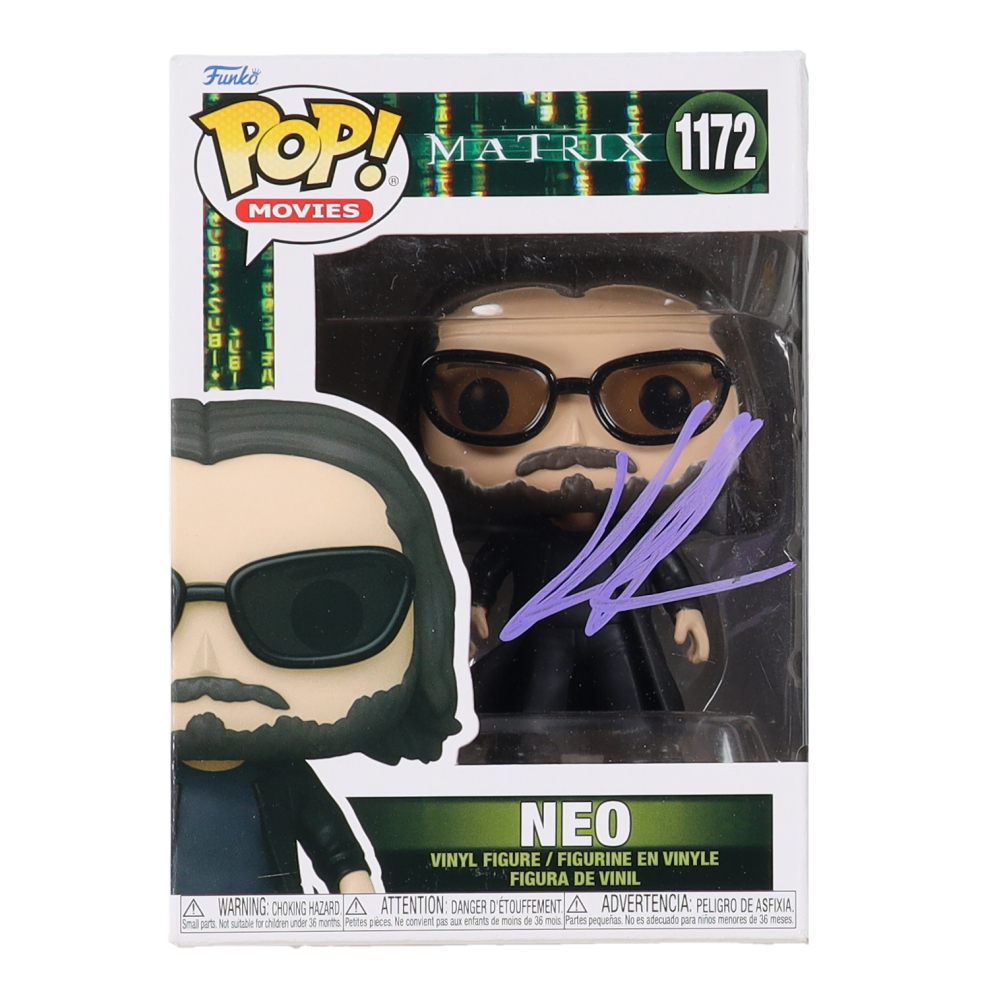 Keanu Reeves Signed "The Matrix" #1172 Neo Funko Pop! Vinyl Figure ...
