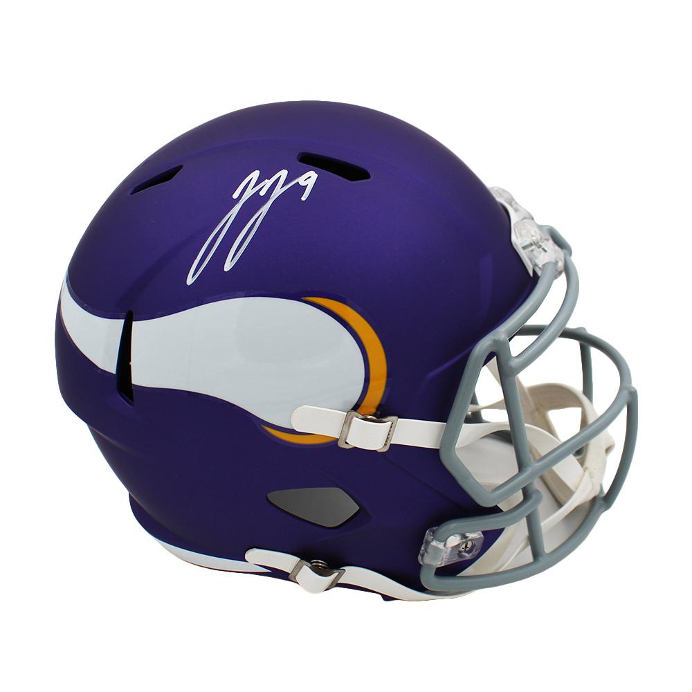 JJ McCarthy Signed Vikings Full-Size Speed Helmet (Beckett) | Pristine ...
